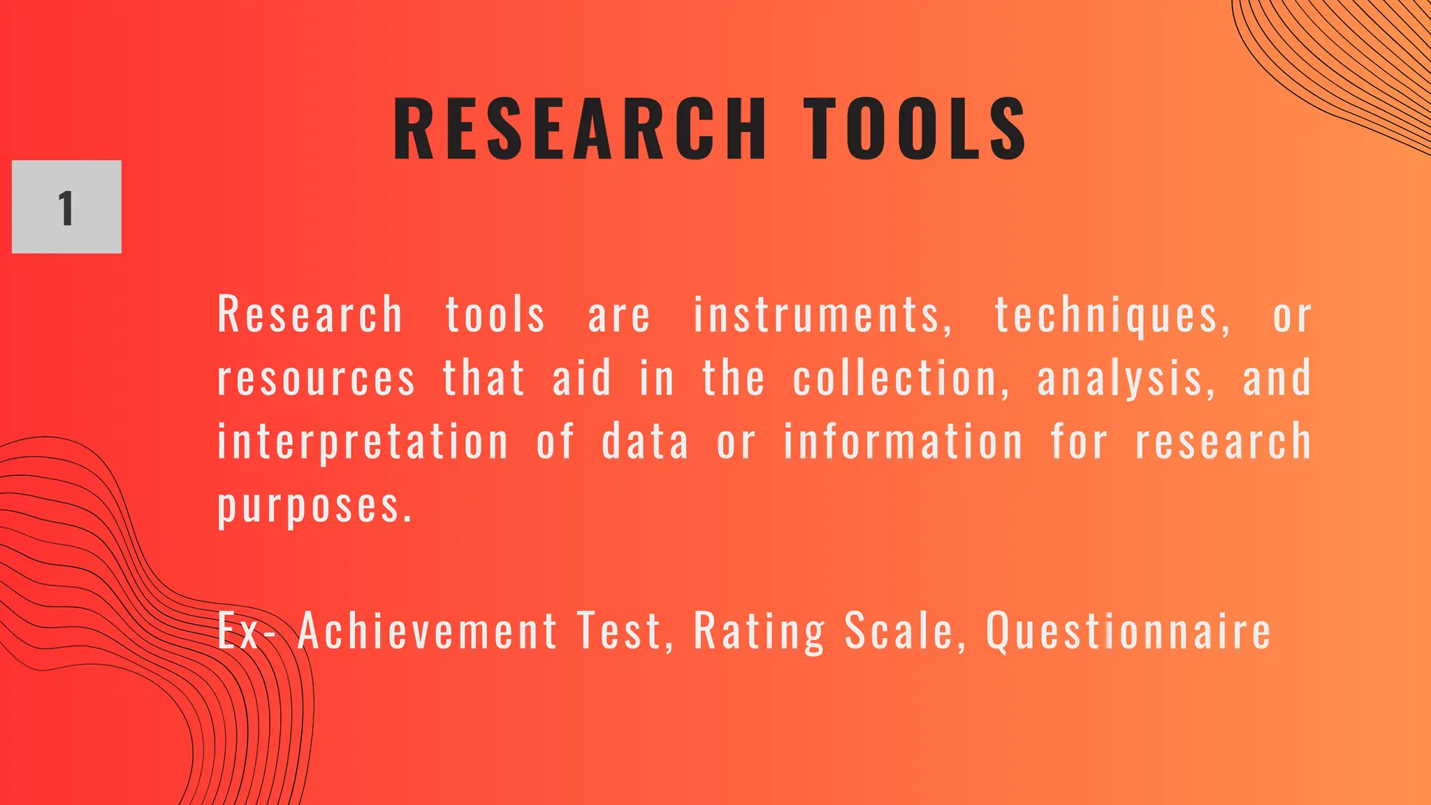 Research Tool and its Characterstics | PDF