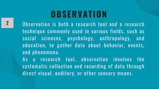 Research Tool - Types and Examples | PDF