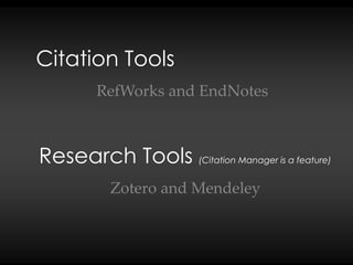 Research and Citation tools | PDF