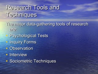 Research tools | PPT