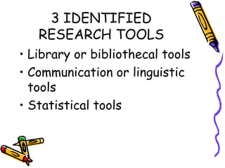 Research tools | PPT