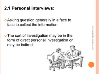 Research tools & data collection method_vipin | PPSX | Science