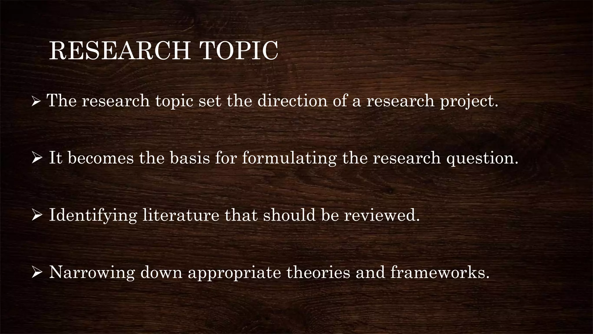 Research topic | PPT
