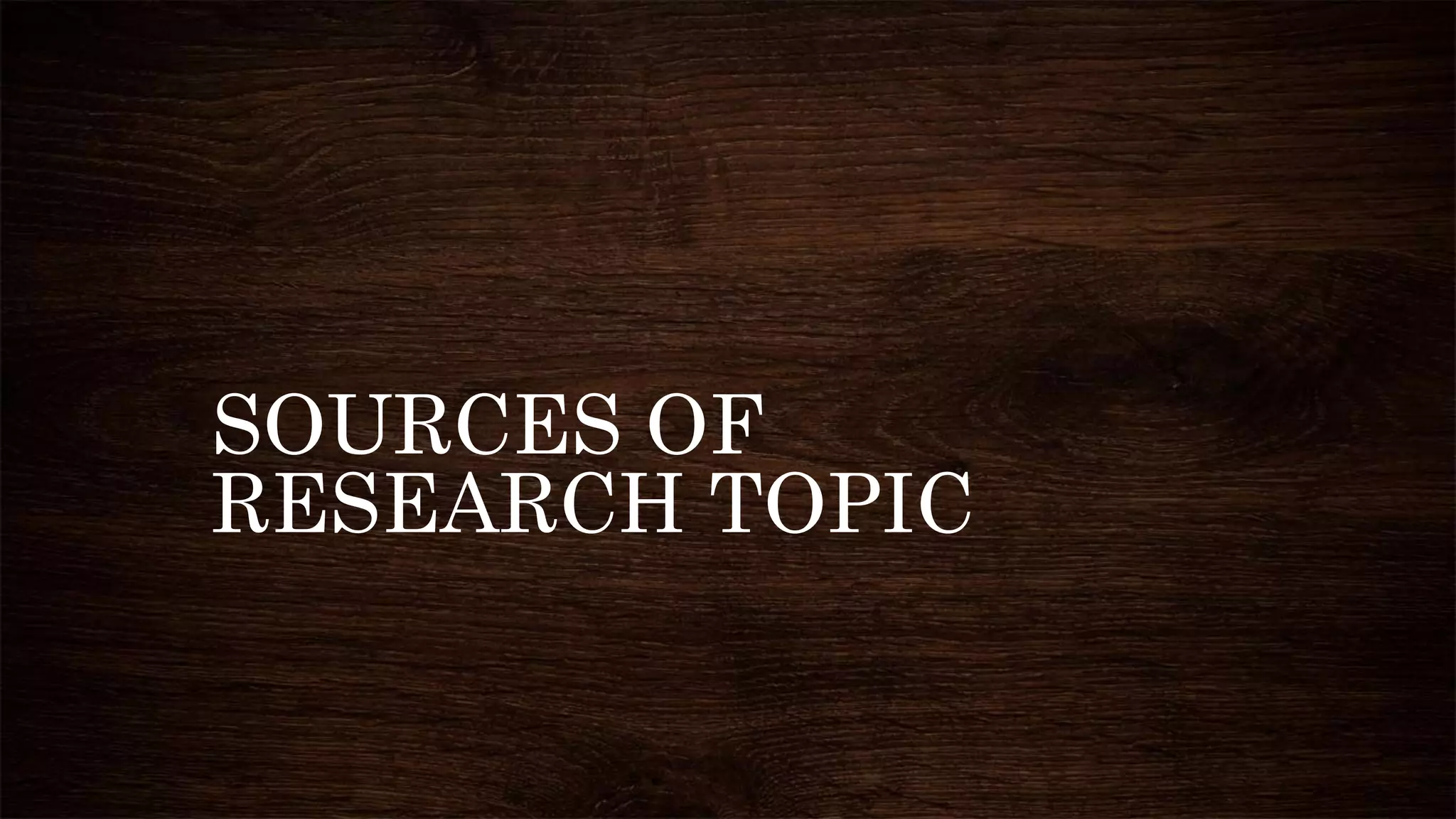 Research topic | PPTX