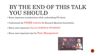 How to Select a Research Topic for PG thesis | PPTX