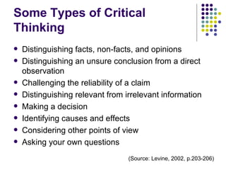 Critical Thinking In High School Physics | PPT