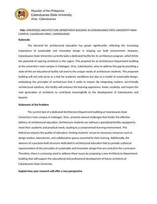 Research Topic and Rationale Guidelines in research making | PDF