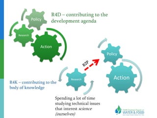 Research to policy | PPTX | Agriculture | Industries