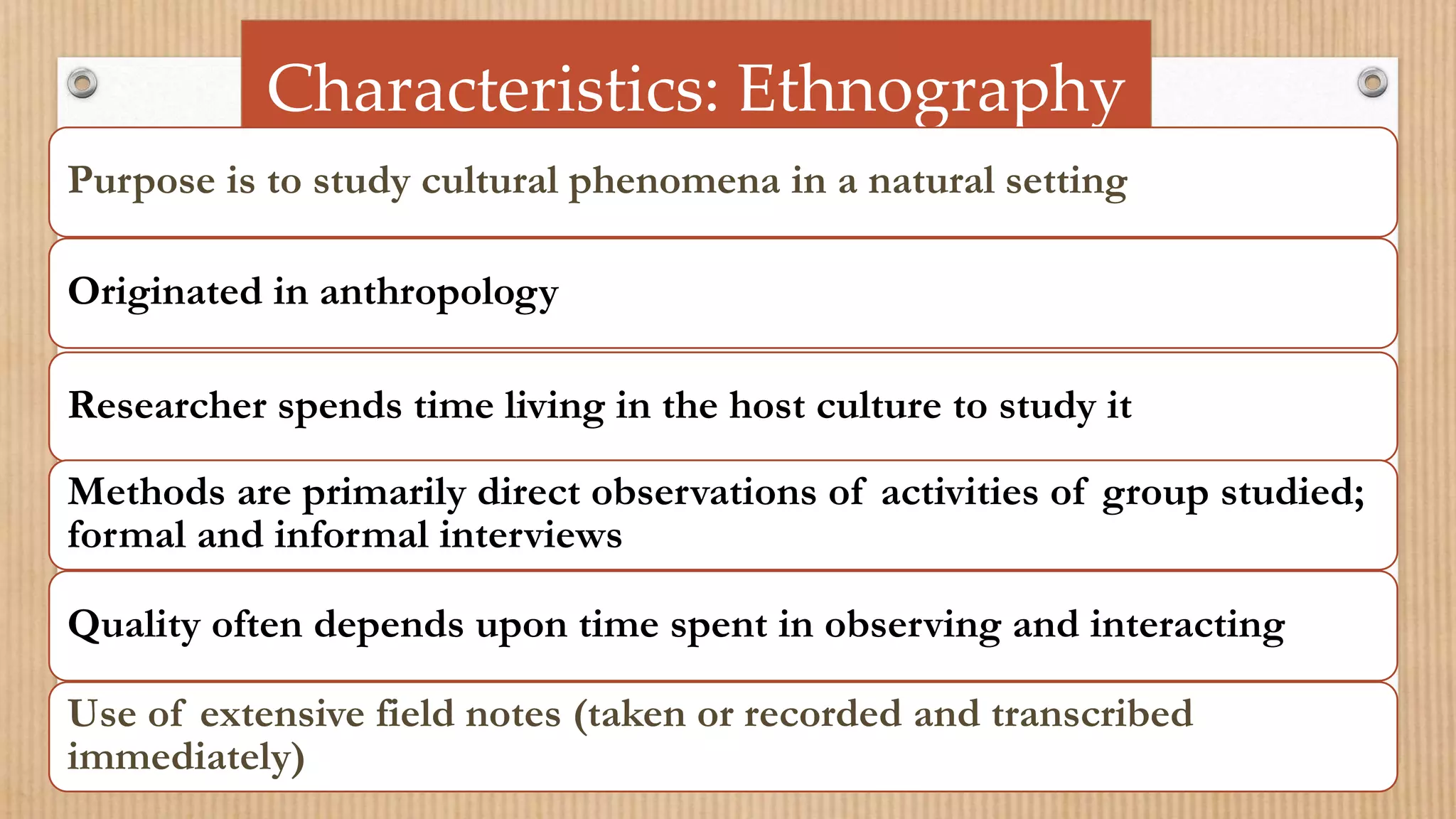 Research traditions in qualitative methods class session 4 | PPTX