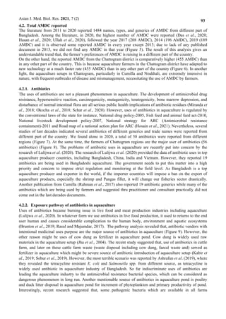 Research trends of aqua medicines, drugs and chemicals (AMDC) in ...