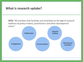 Strategic planning for research uptake | PDF