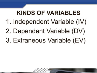 RESEARCH VARIABLES AND THEIR USES.ppt