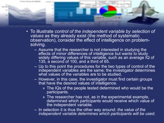 Research Variables & How To Control Them - Research Methods (Psychology ...