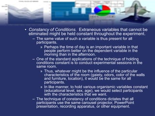 Research Variables & How To Control Them - Research Methods (Psychology ...