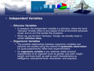 Research Variables & How To Control Them - Research Methods (Psychology ...