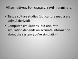 "Research with Animals" lecture | PPT