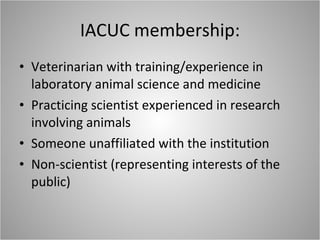 "Research with Animals" lecture | PPT