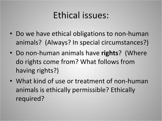 "Research with Animals" lecture | PPT