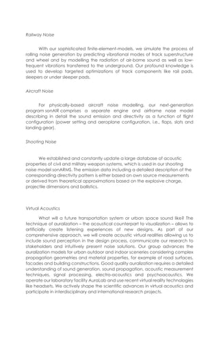 Research work for acoustics | PDF