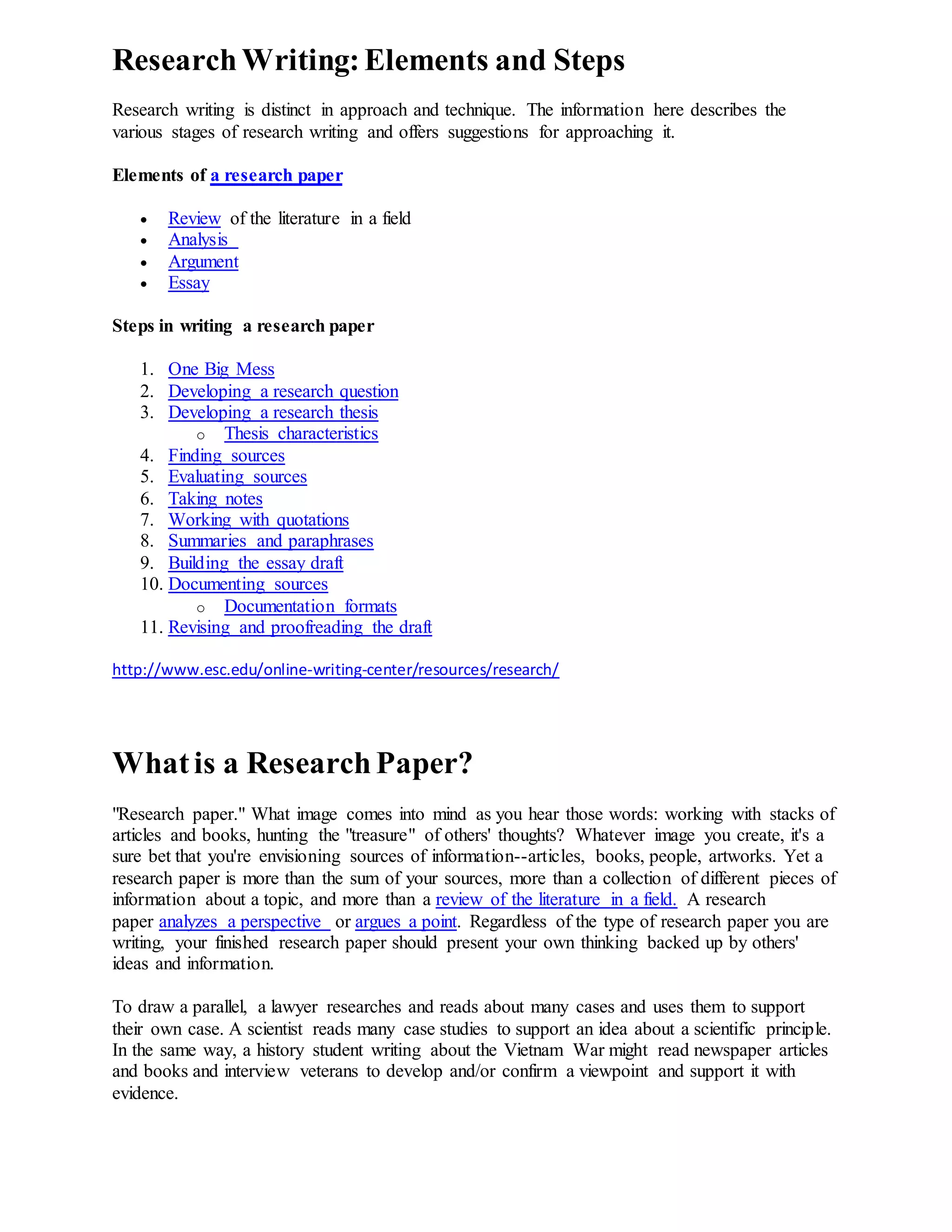 Research writing | DOCX