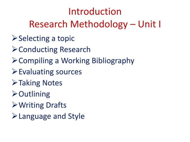 Research & writing | PPT