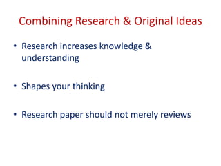 Research & writing | PPT
