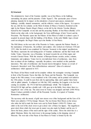 STUDY OF THE PIAZZA SAN MARCO | DOCX