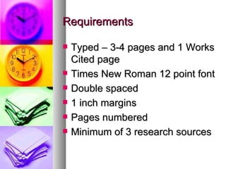 Research writing introduction | PPT