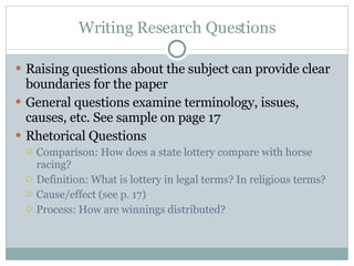 Research Writing Chap2 | PPT
