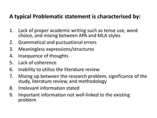 Research writing problems and solutions | PPT