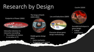 Game Design Research: Reflections and Direction | PPT