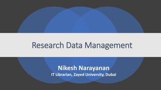 Researh data management | PPT