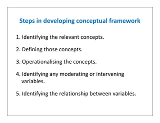 Researh design and conceptual framework | PPT
