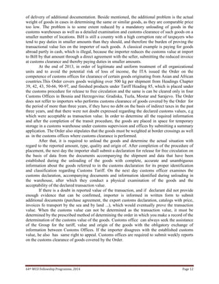 Researh Paper “Customs valuation – challenges in Bosnia and Herzegovina ...