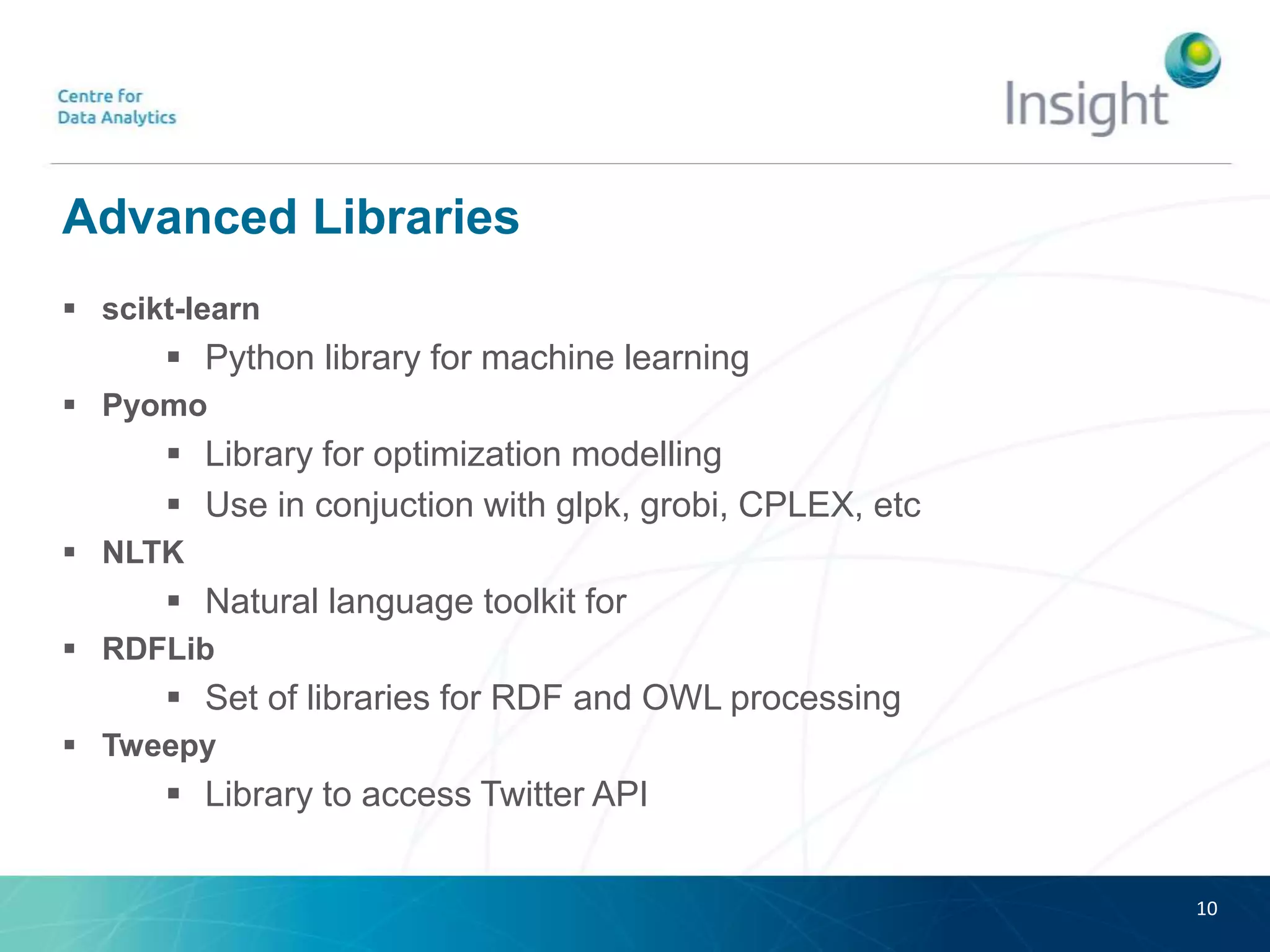 Researh toolbox - Data analysis with python | PPTX | Programming Languages | Computing