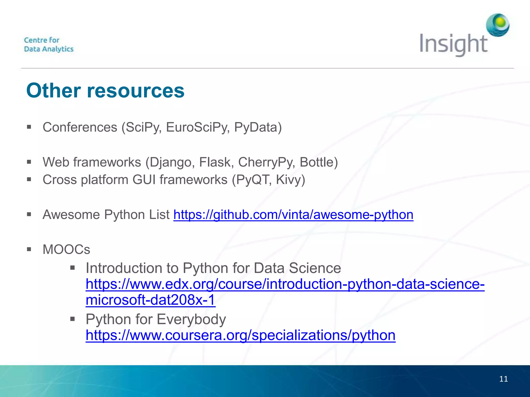 Researh Toolbox Data Analysis With Python Pptx Programming Languages Computing
