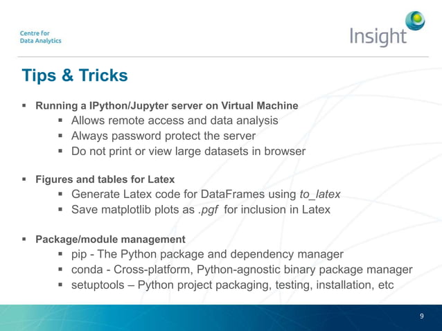Researh Toolbox Data Analysis With Python Pptx Programming Languages Computing