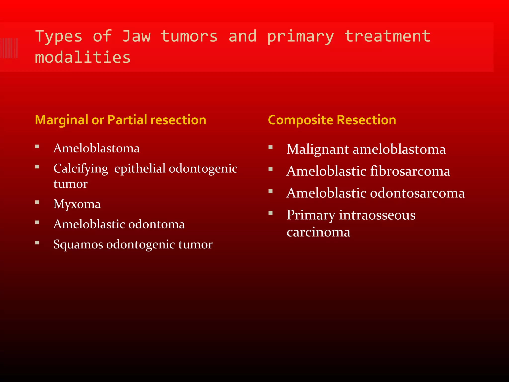 Resection oral surgery (very simplified) | PPT