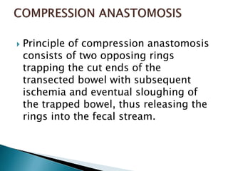Resection & anastomosis of boweL its complications PRANAYA PPT | PPTX