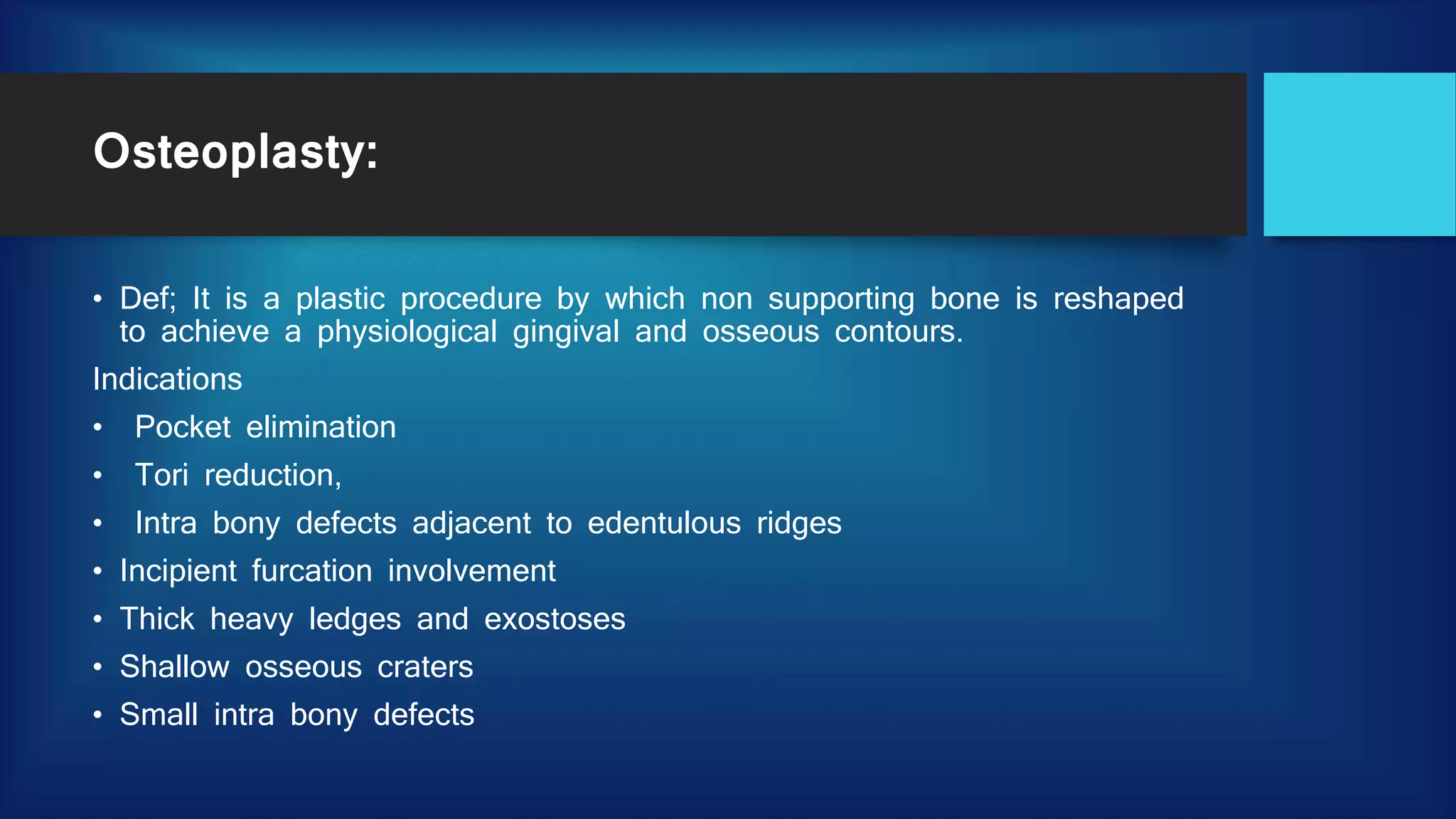 Resective osseous surgery | PPTX