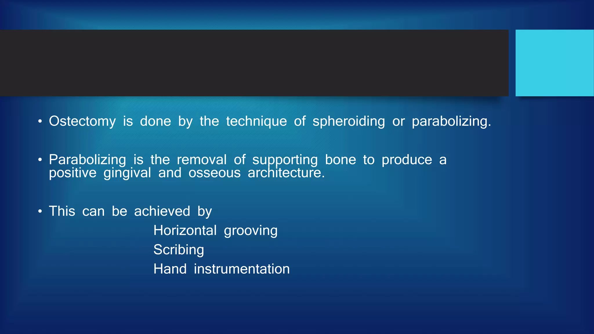 Resective osseous surgery | PPTX