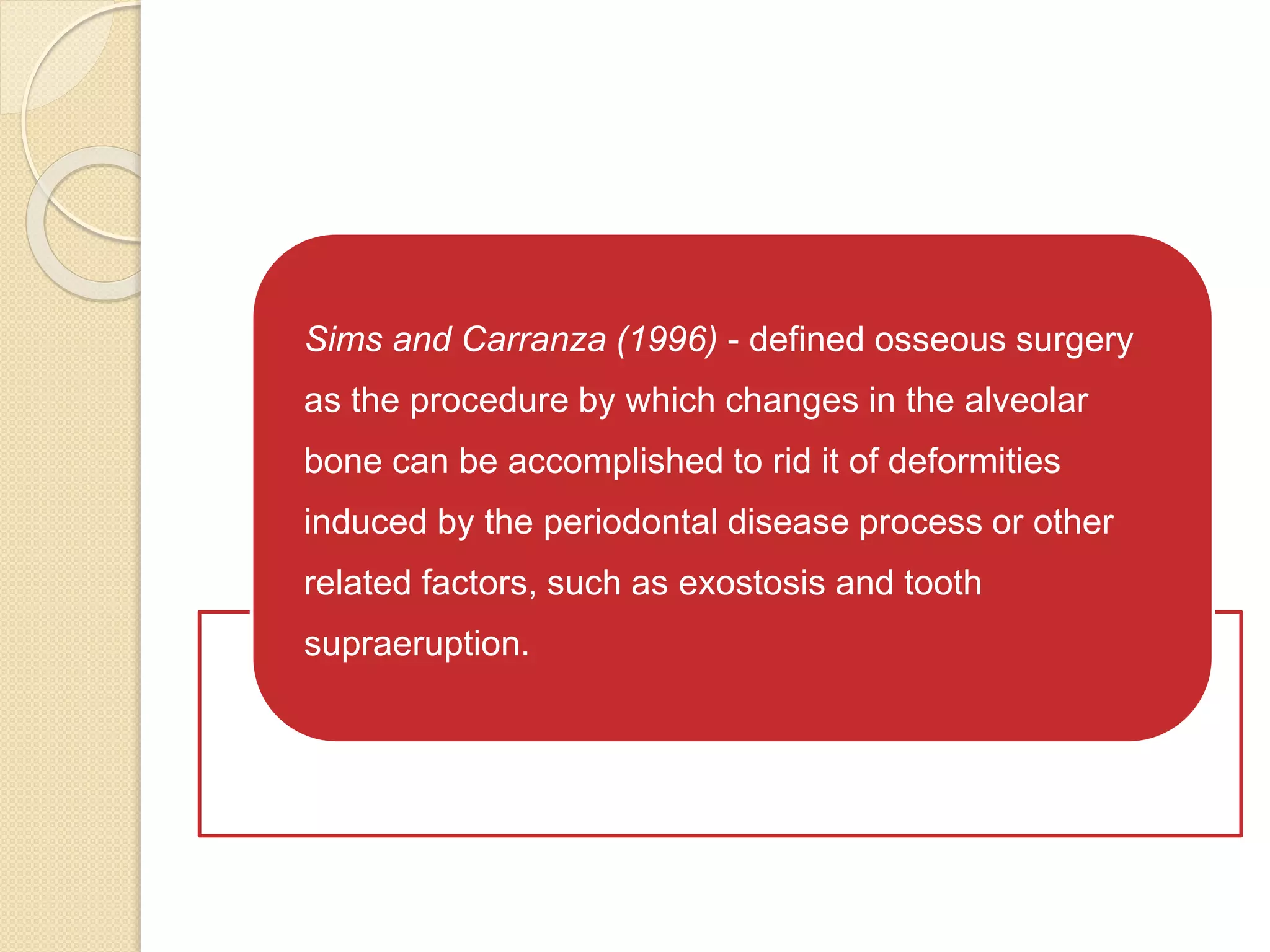 Resective osseous surgery | PPTX | Bone and Joint Conditions | Diseases ...