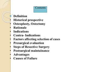 Resective osseous surgery | PPTX