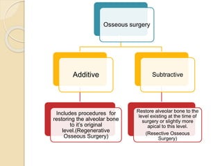 Resective osseous surgery | PPTX