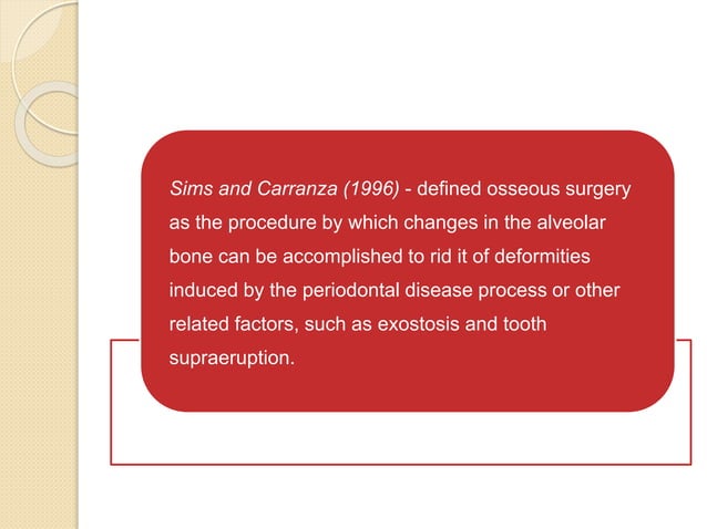 Resective osseous surgery | PPTX | Bone and Joint Conditions | Diseases ...