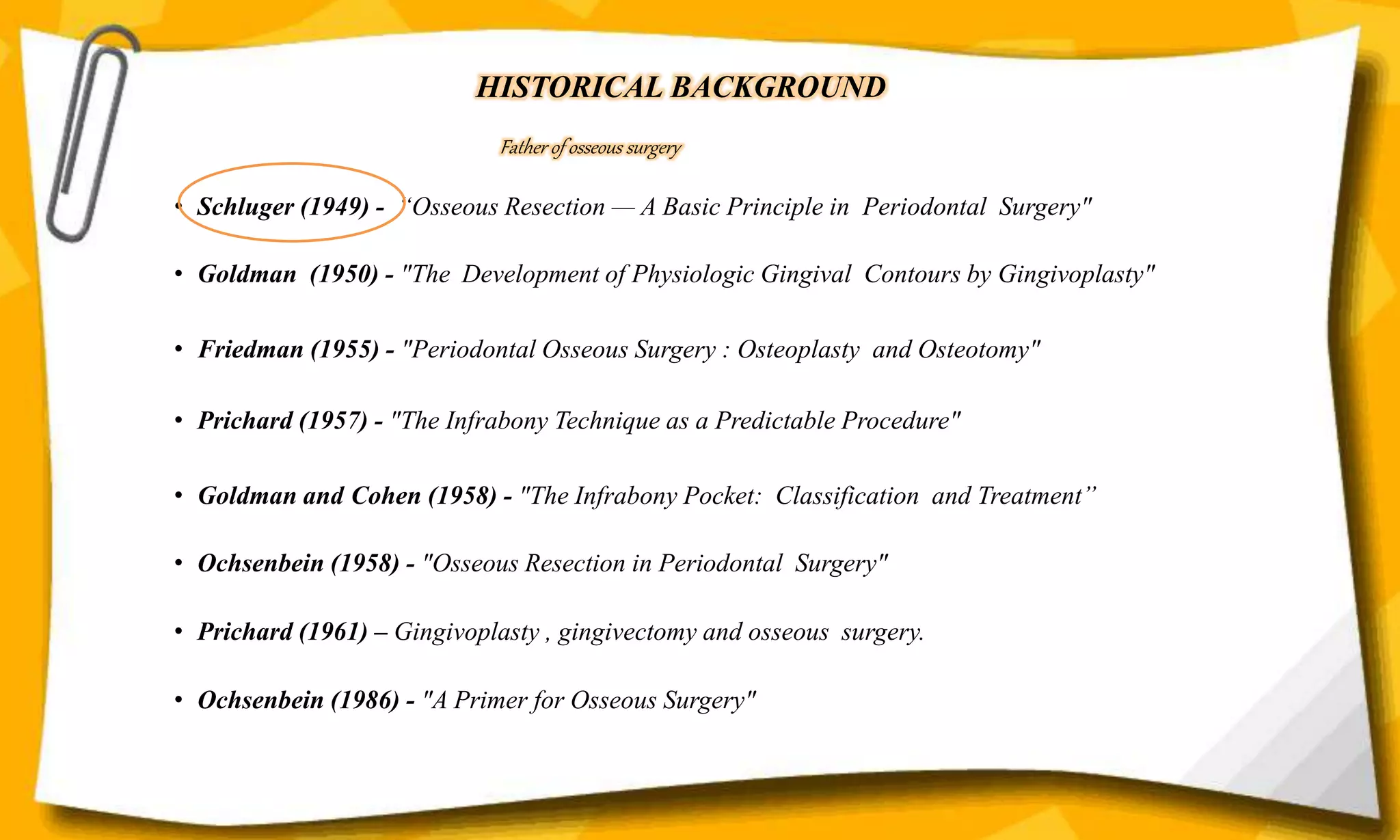 Resective osseous surgery | PPTX