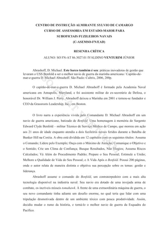 Resenha crítica sobre Liderança | PDF
