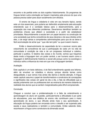 Resenha de Anindé | PDF