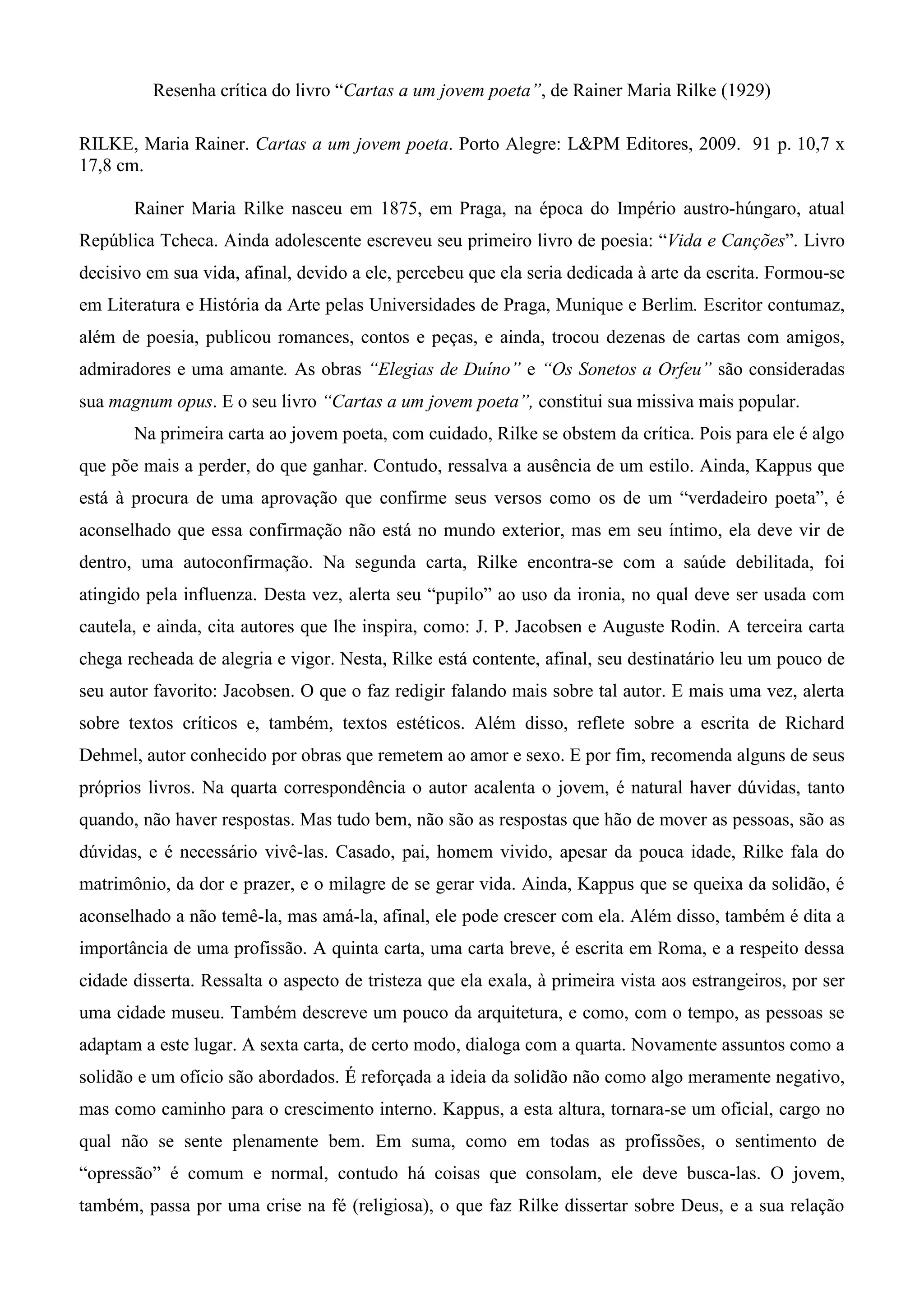 Resenha do livro ''Cartas a um jovem poeta''.pdf