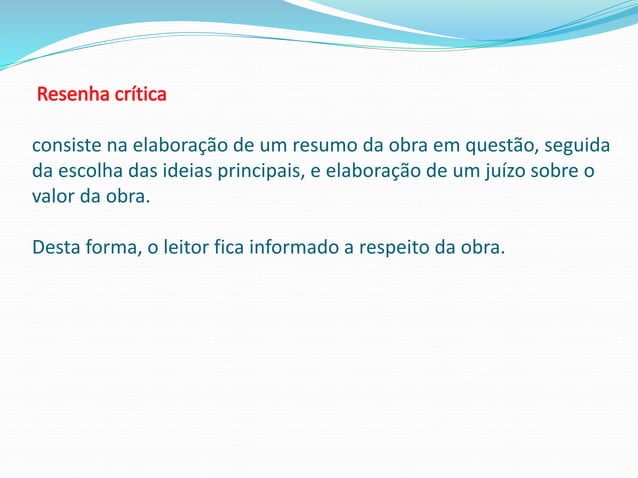 Diferenças e exemplos de Resenha resumo e sinopse. | PDF | Romance | Genres